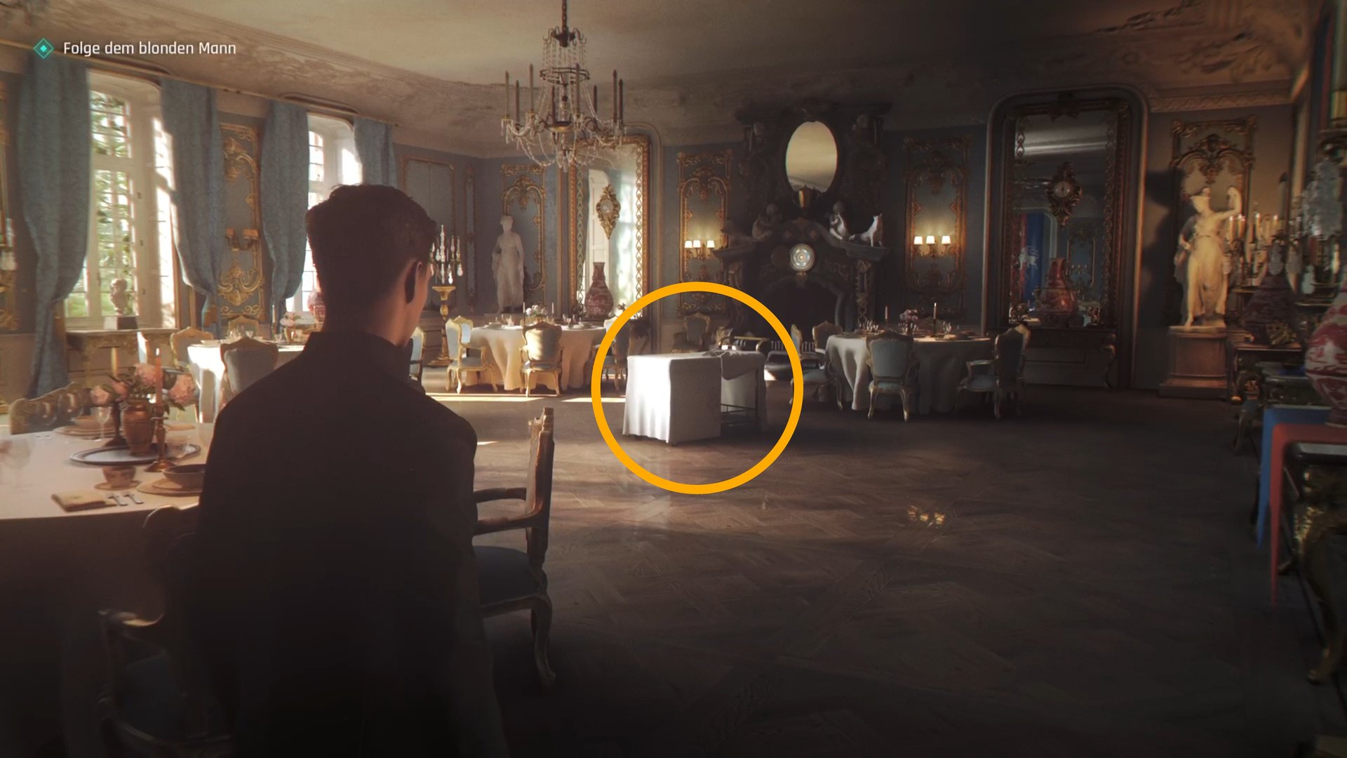007 First Light: Solve the fireplace puzzle in the dining room ...