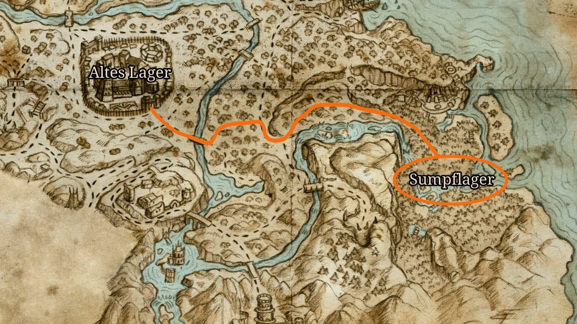 Gothic Remake: Admission to the swamp camp (convince Baal) - GAMINGDEPUTY