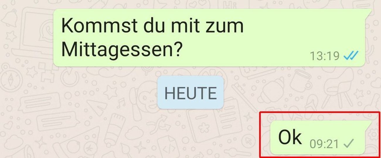 Whatsapp Nur 1 Haken