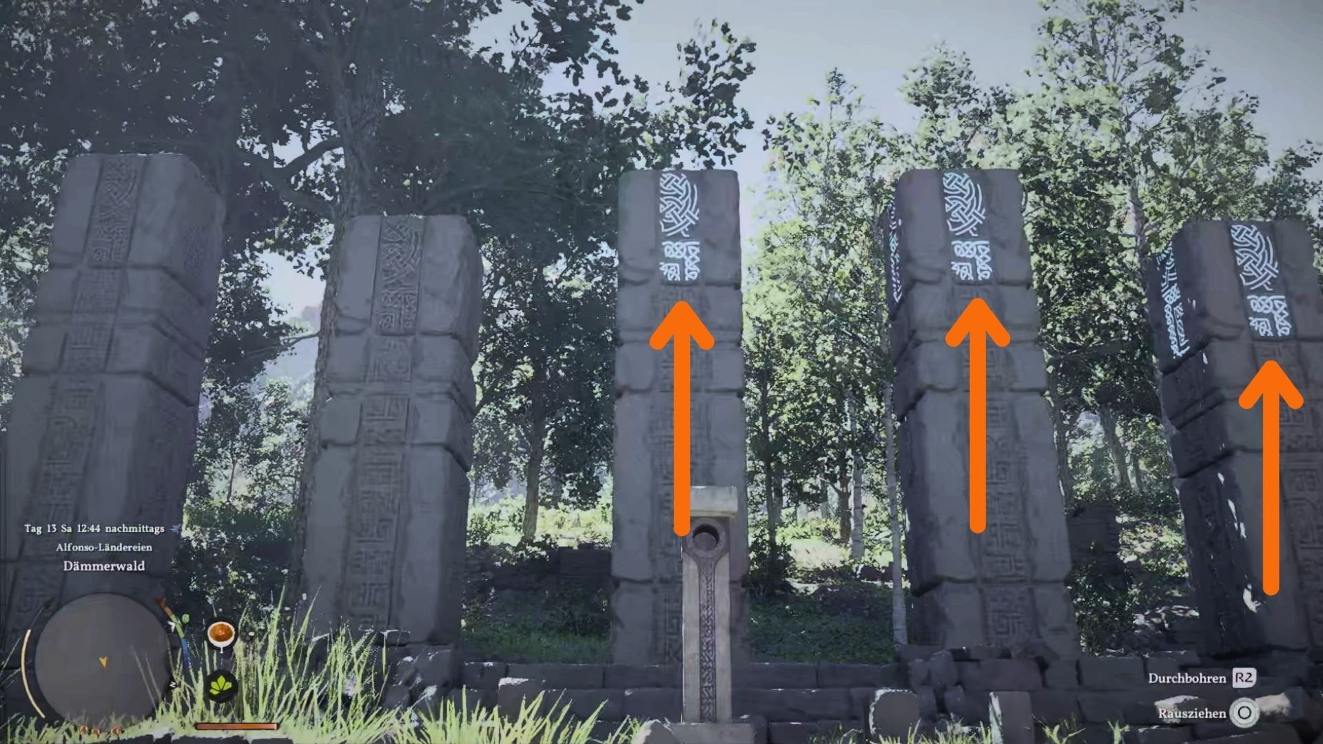 Crimson Desert: Solve pillar puzzles in the Twilight Forest - GAMINGDEPUTY