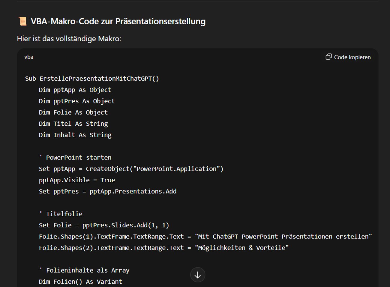 PowerPoint mit ChatGPT erstellen: So unterstützt euch die KI
