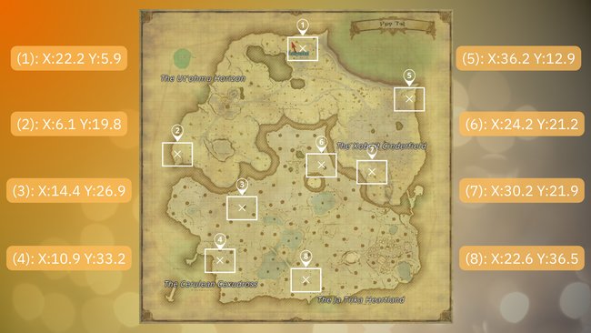 FF14 Online: Dawntrail-Schatzkarten – Fundorte der Br’aaxleder- und ...