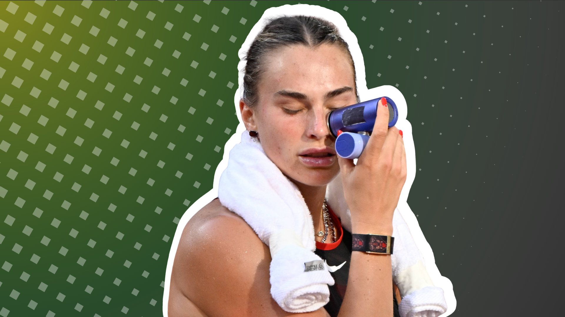 Die Tennis-Nr. 1 nutzt einen winzigen High-Tech-Ventilator von Shark