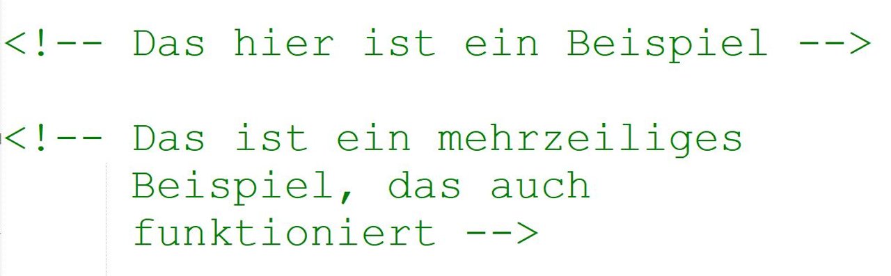 HTML-Code auskommentieren – so geht's