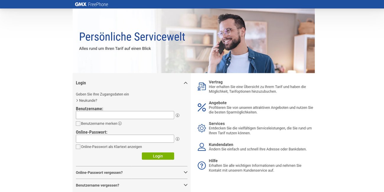 GMX Freephone Login: So checkt ihr Daten & Einstellungen