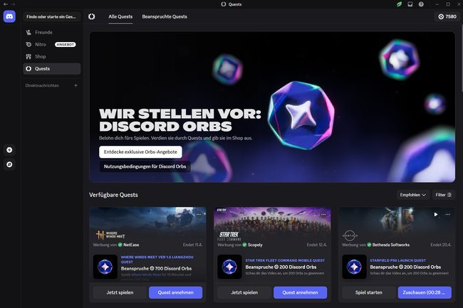 Discord Orbs erhalten & exklusive Belohnungen freischalten