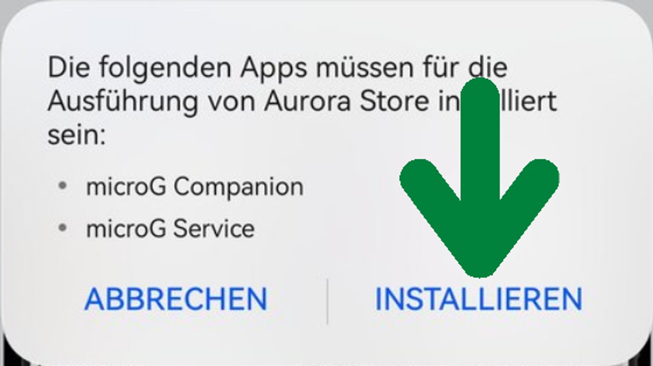 Google-Dienste mit Aurora Store und microG bei Huawei nutzen