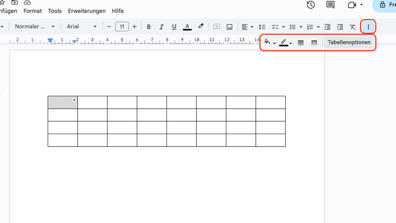 Google Docs: Tabelle erstellen und bearbeiten – so klappt’s