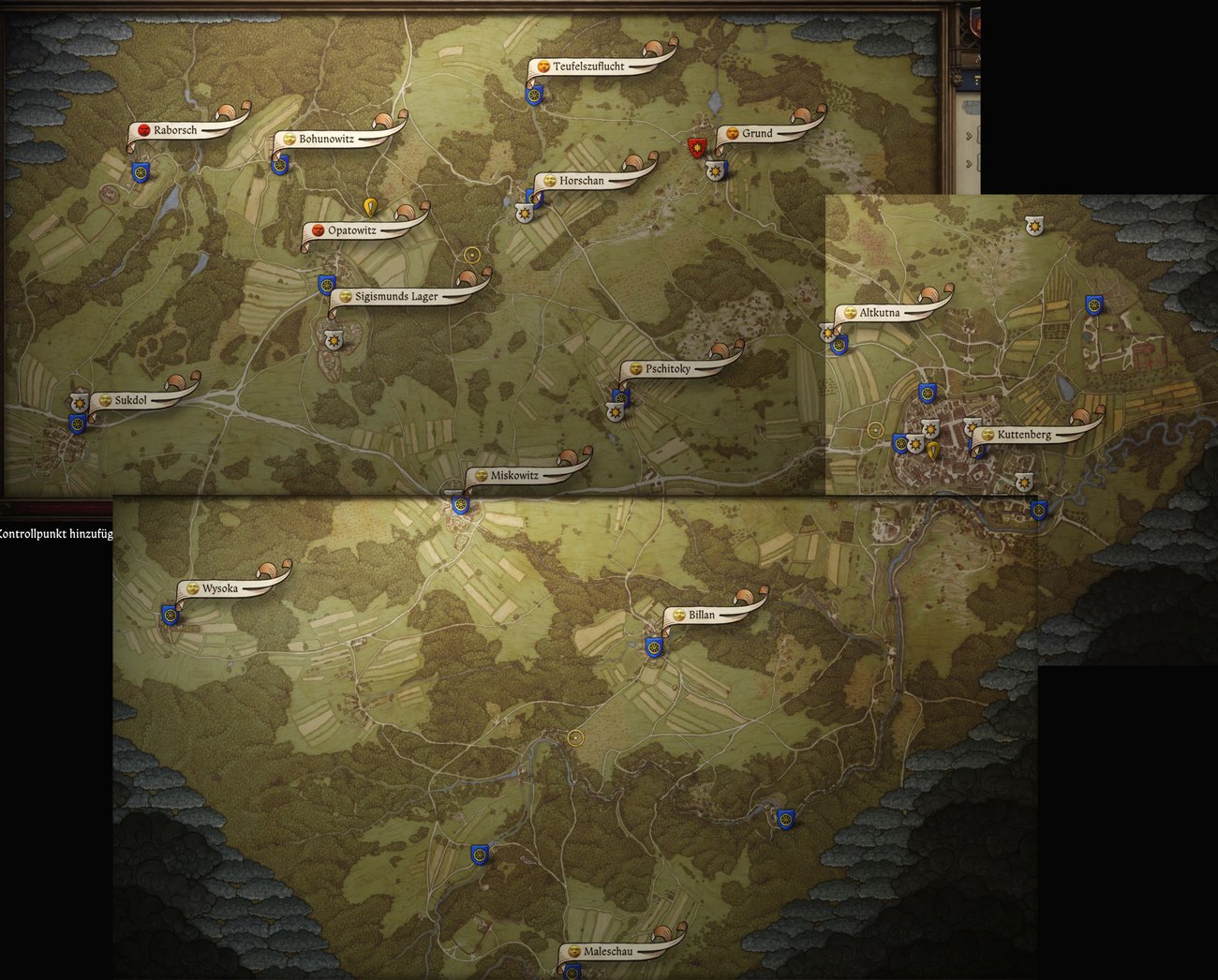 KCD 2: Schnellreise freischalten & und alle Ziele in Trosky & Kuttenberg