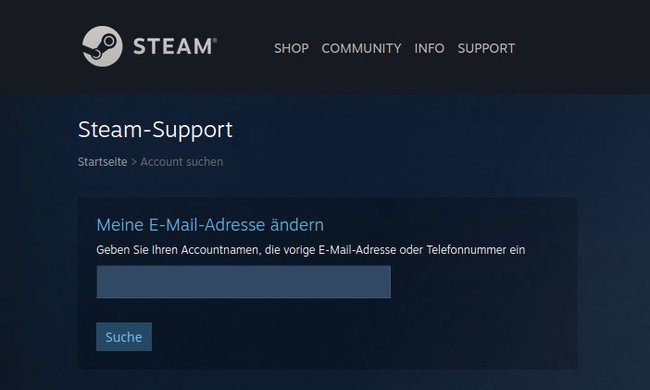 Steam: E-Mail-Adresse ändern – so geht's