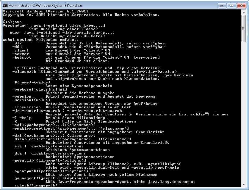 Mögliche Probleme mit javaw.exe