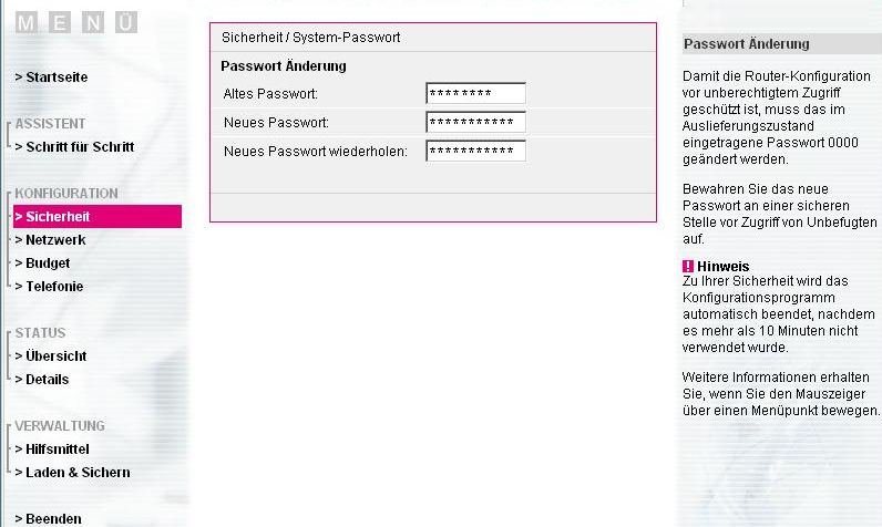 Speedport.ip: Router konfigurieren