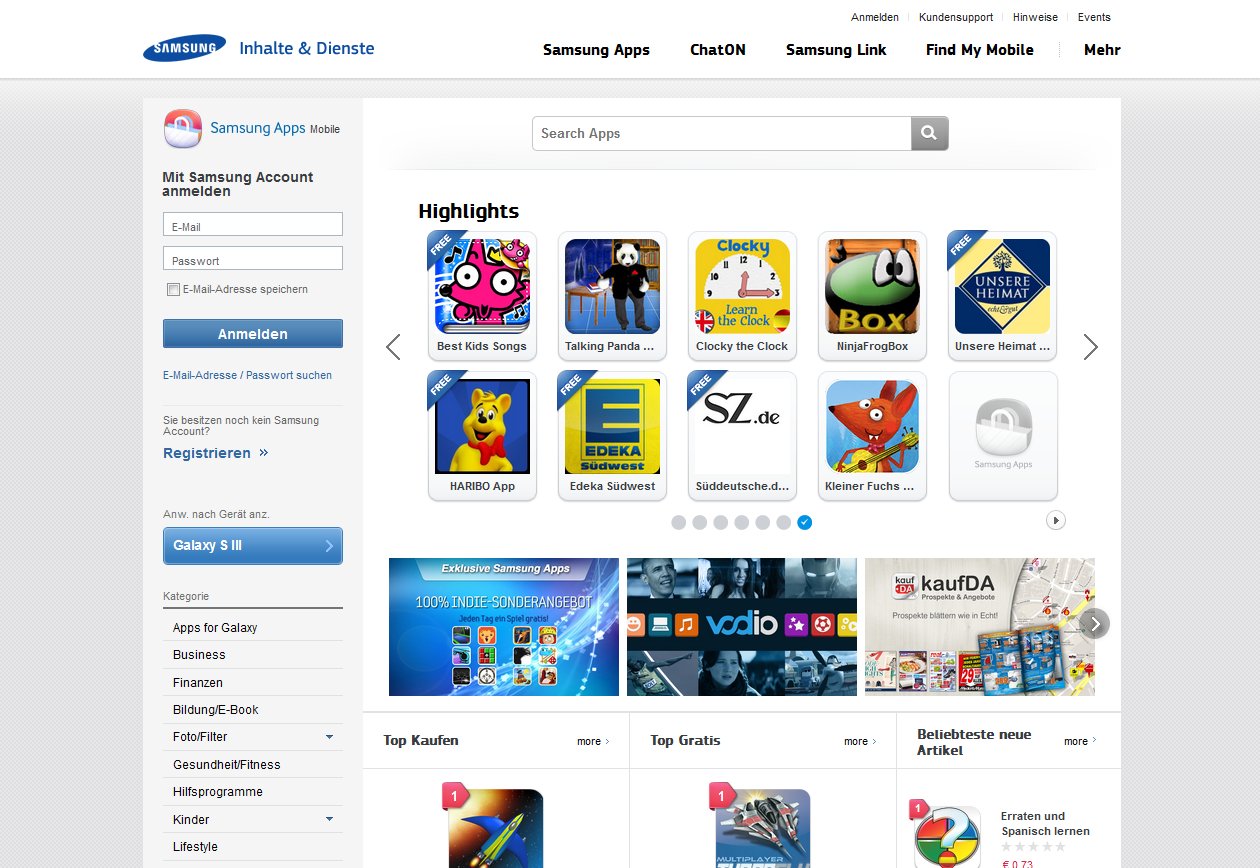 Samsung Apps – Der App Store für alle Samsung-Geräte