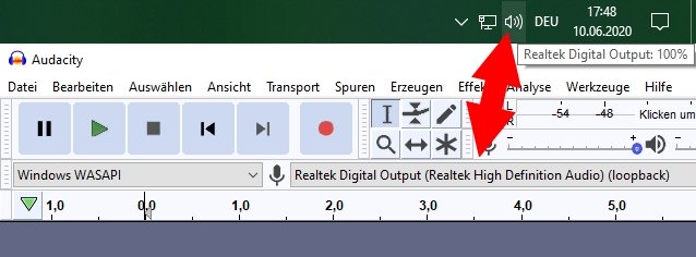 PC-Sound aufnehmen: Mit Audacity internes Audio mitschneiden