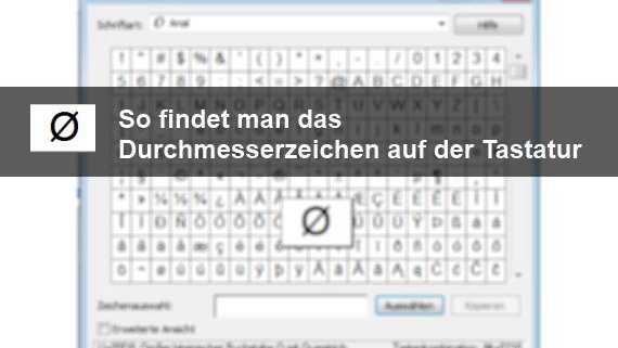 Durchschnittzeichen mit der Tastatur in Word, Excel und Co. schreiben