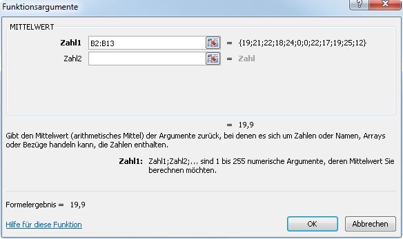 Excel: Durchschnitt berechnen - in wenigen Schritten