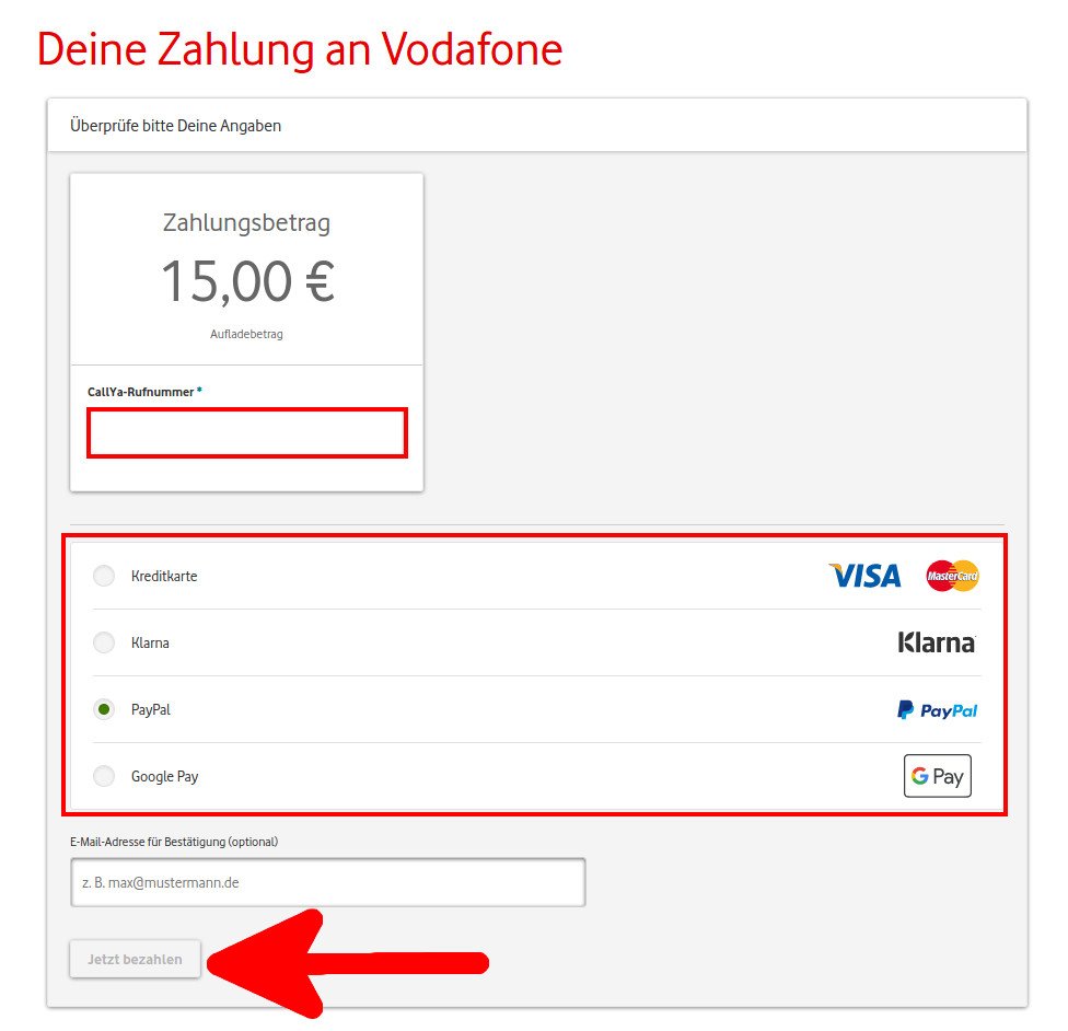 Vodafone: Guthaben abfragen und aufladen – so geht's