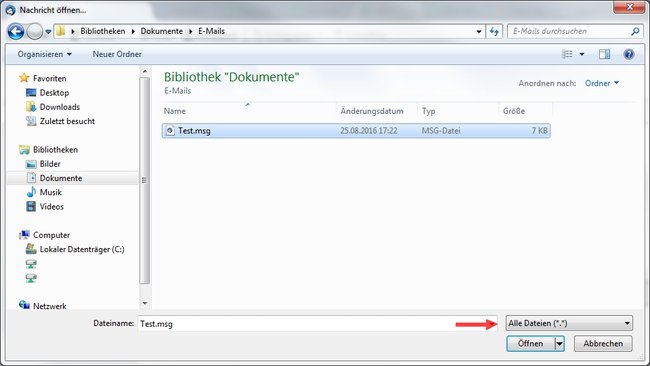 MSG-Dateien öffnen: So geht's