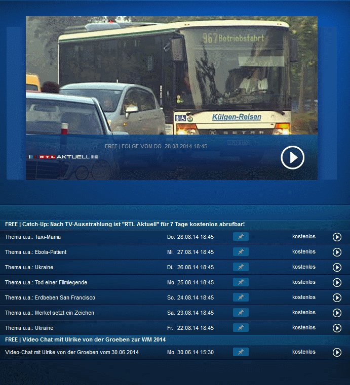 RTL aktuell im Stream heute live oder Wiederholung bei RTL Now