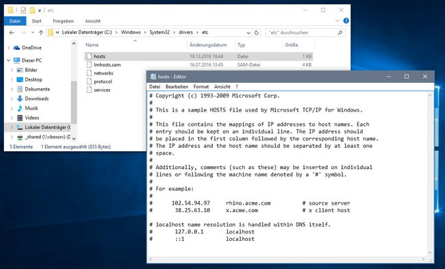 Windows: Was ist die Hosts-Datei? Wie ändern?