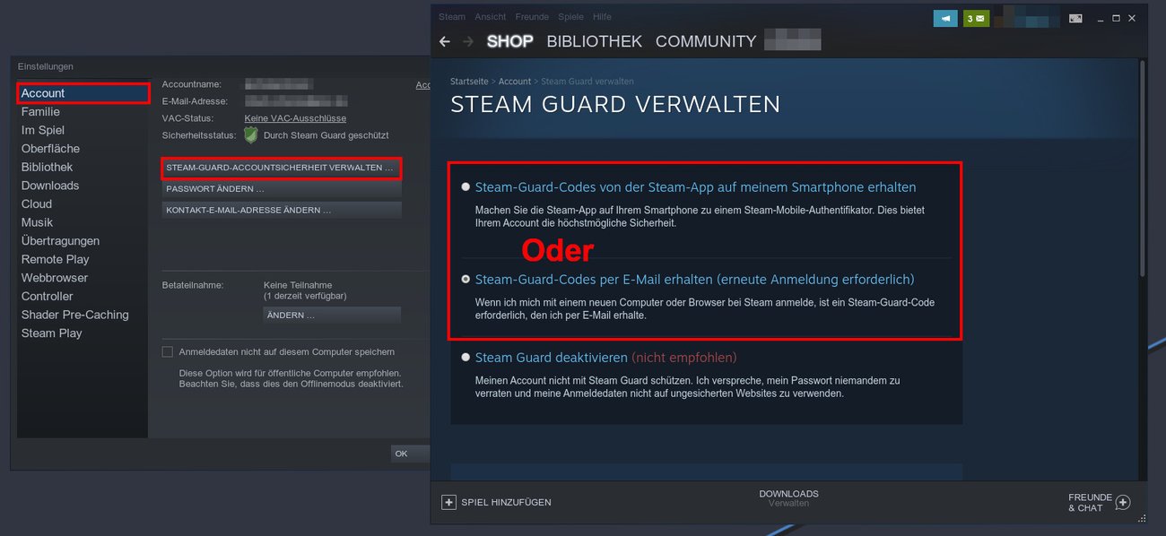 Steam Guard aktivieren – so geht's