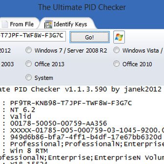 Windows10 The Ultimate Pid Checker V120606 The Ultimate PID Checker
