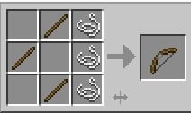 In Minecraft Pfeil und Bogen herstellen