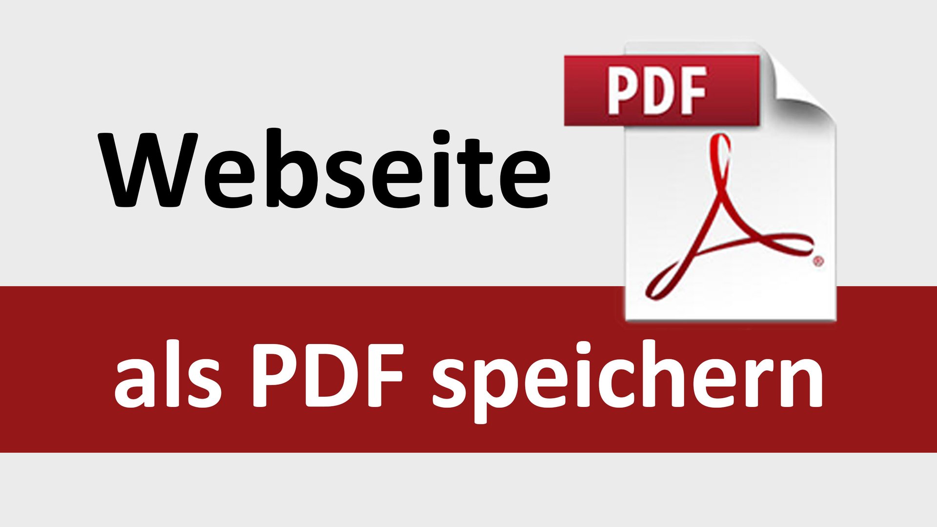 Webseite als PDF speichern: so geht's