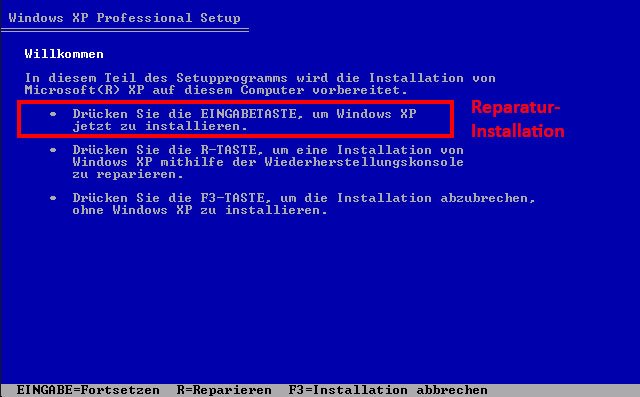 Windows XP reparieren – so funktioniert's
