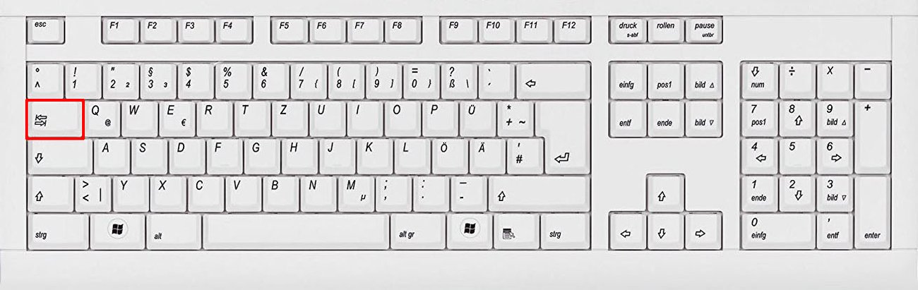 Tab-Taste – Wo ist sie? Was macht sie? (PC, Tastatur)