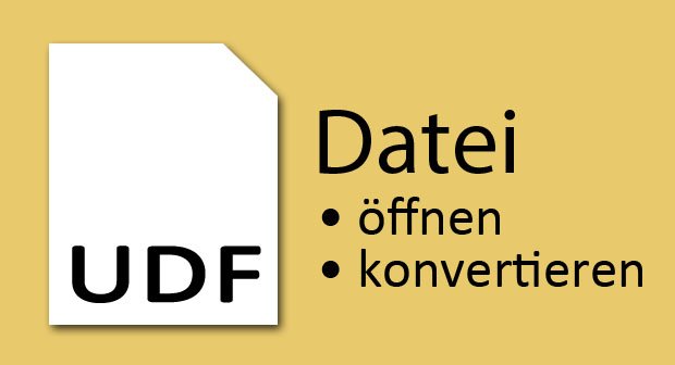 UDF-Datei öffnen – So geht's