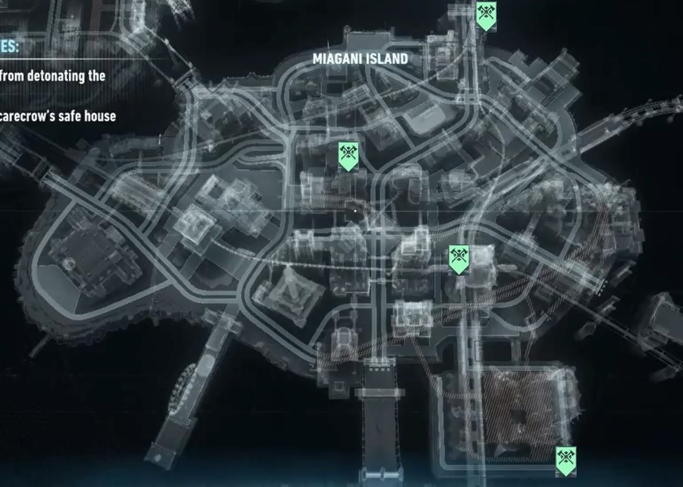 Batman - Arkham Knight: Feuerwehrmänner - Karte mit allen Fundorten