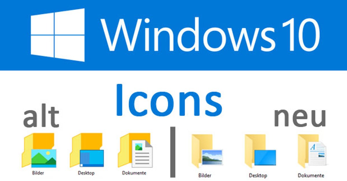 Windows-10-Icons: Neue Symbole von Microsoft