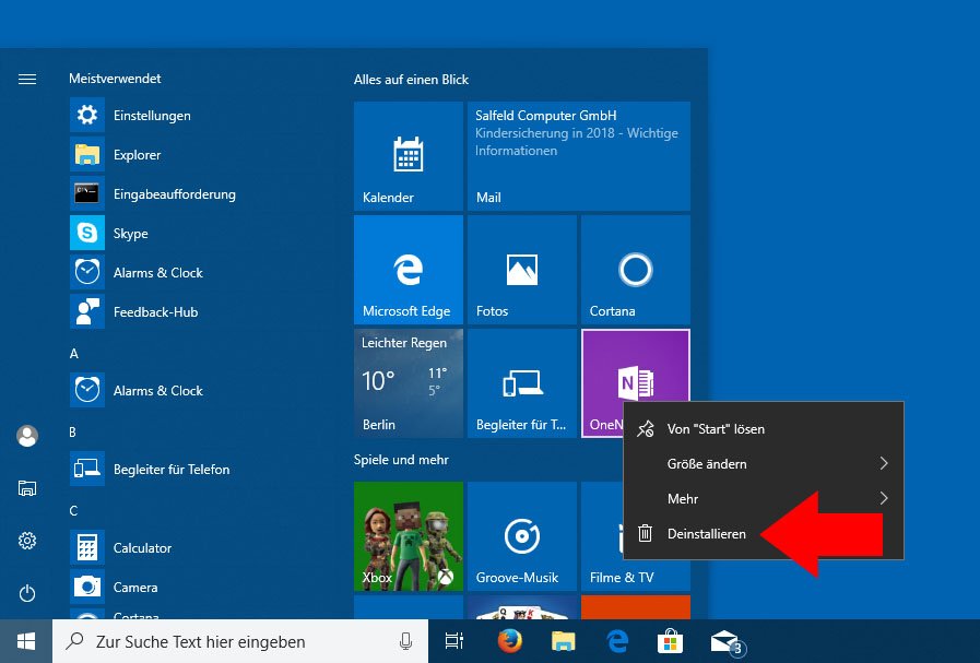 Windows 10: OneNote deinstallieren – so gehts