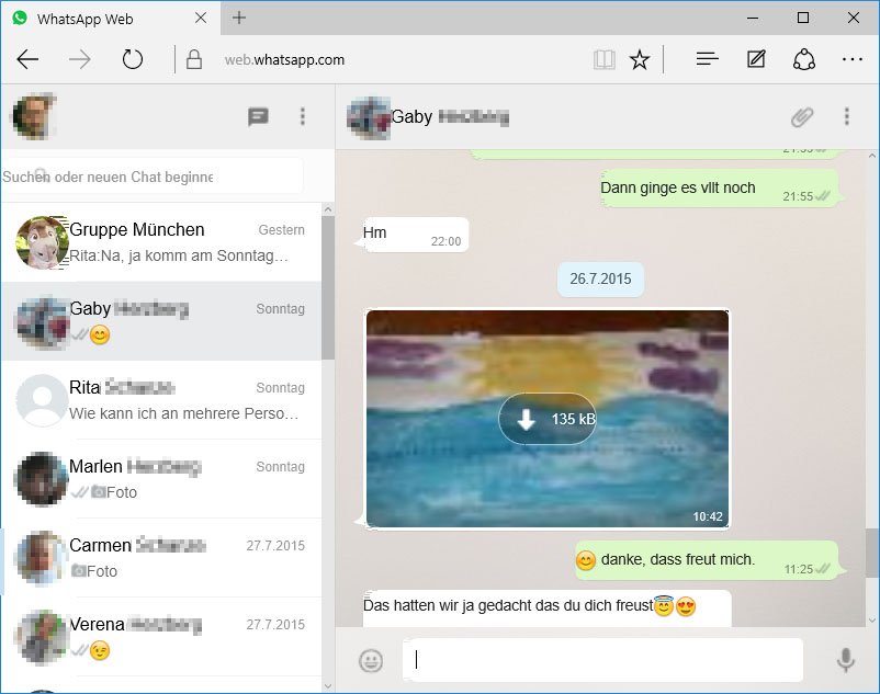 WhatsApp Web mit Edge-Browser nutzen – So geht's