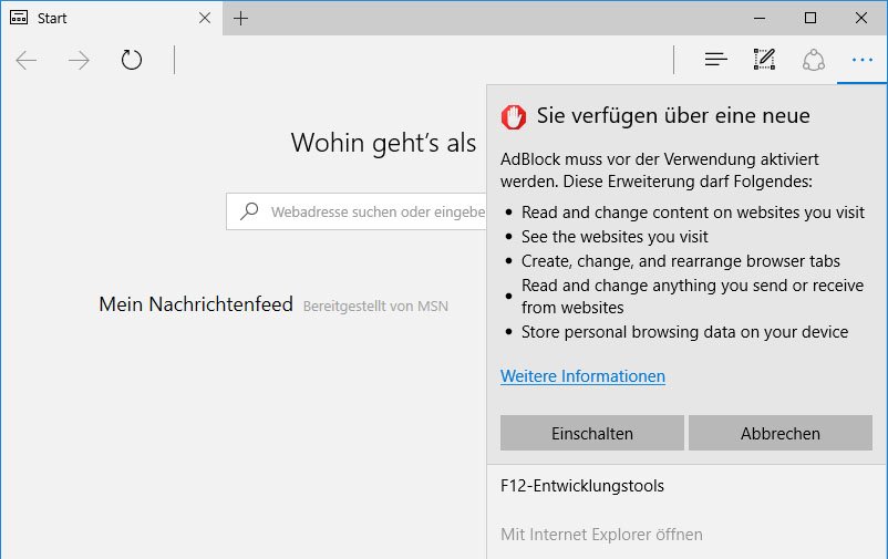 Microsoft Edge: Adblock (Plus) installieren – So geht's