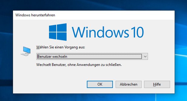 Windows 10: Benutzer wechseln (ohne Abmeldung) – so geht's
