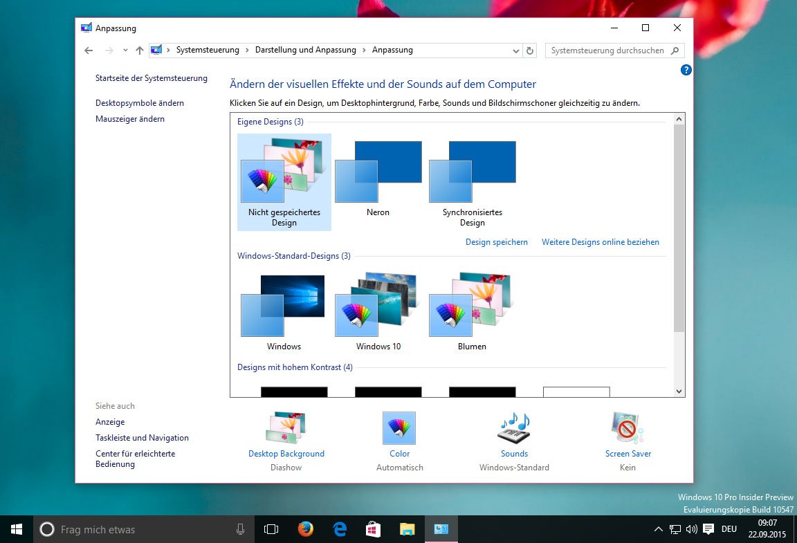 Windows 10: Design ändern – So geht's