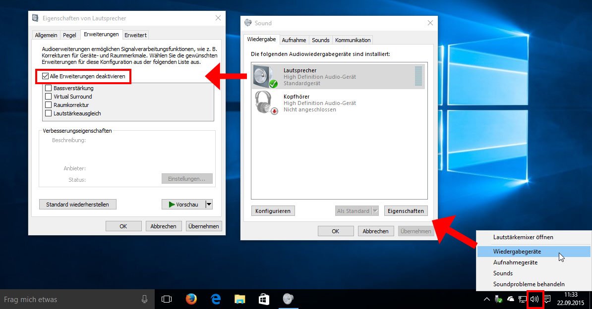 Windows 10: Kein Audio/Sound/Ton – so geht's wieder!