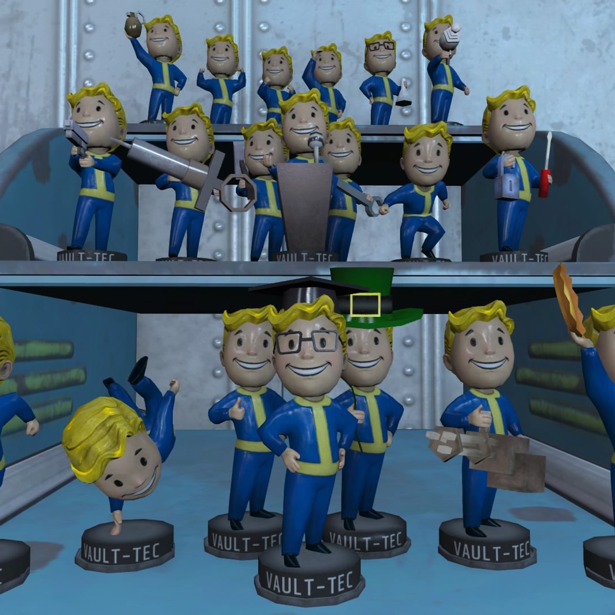 Fallout Fan Starts Real-World Vault Boy Bobblehead, 50% OFF