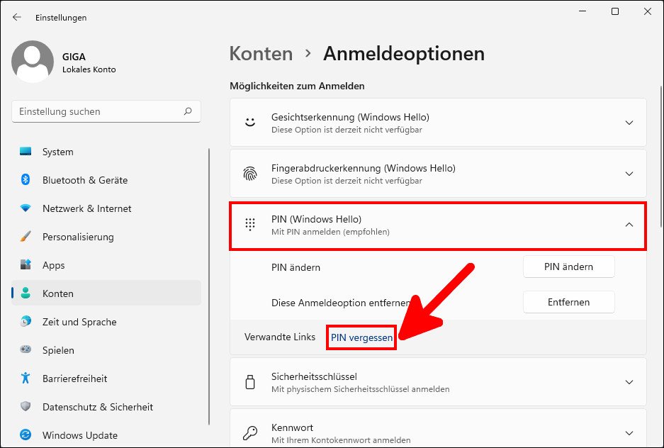 PIN-Login bei Windows 11/10 – so geht's