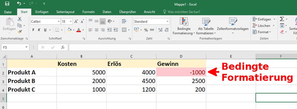 Excel: Bedingte Formatierung auf Zellen anwenden – so geht's