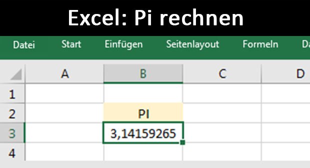 Excel: Pi eingeben, darstellen und rechnen – so geht's