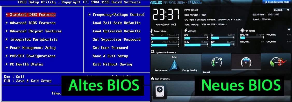 BIOS öffnen – mit diesen Tasten geht's