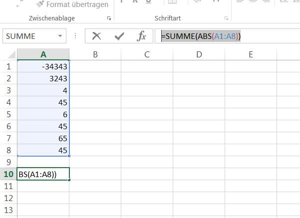 Excel: Betrag berechnen einfach gemacht