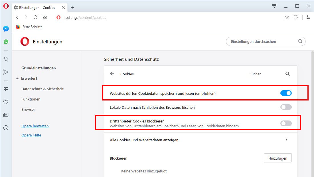 Cookies im Browser aktivieren oder deaktivieren – so geht's