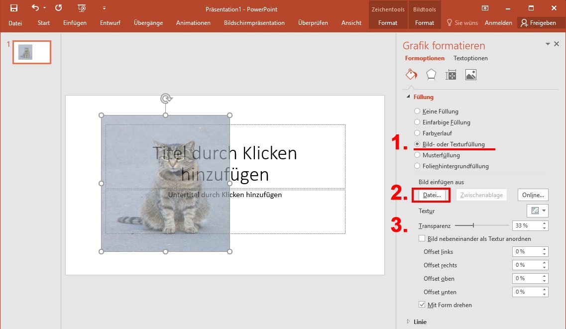PowerPoint: Bilder transparent machen – so geht's