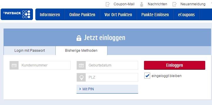 Luxus Payback Login Geht Nicht Bild