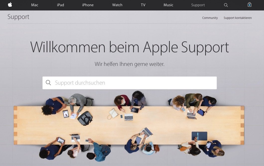 Apple-Support: Kostenlose Hotline und Kontaktdaten