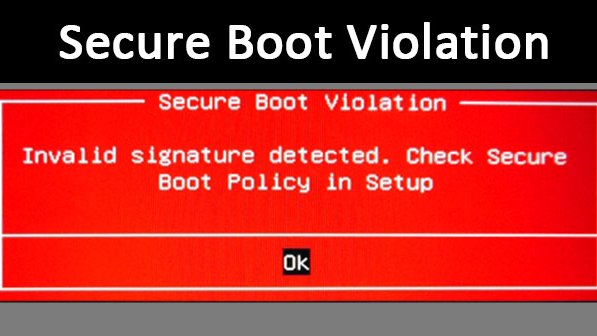 Secure Boot Violation Ursache Und Fehler Lösung 8276